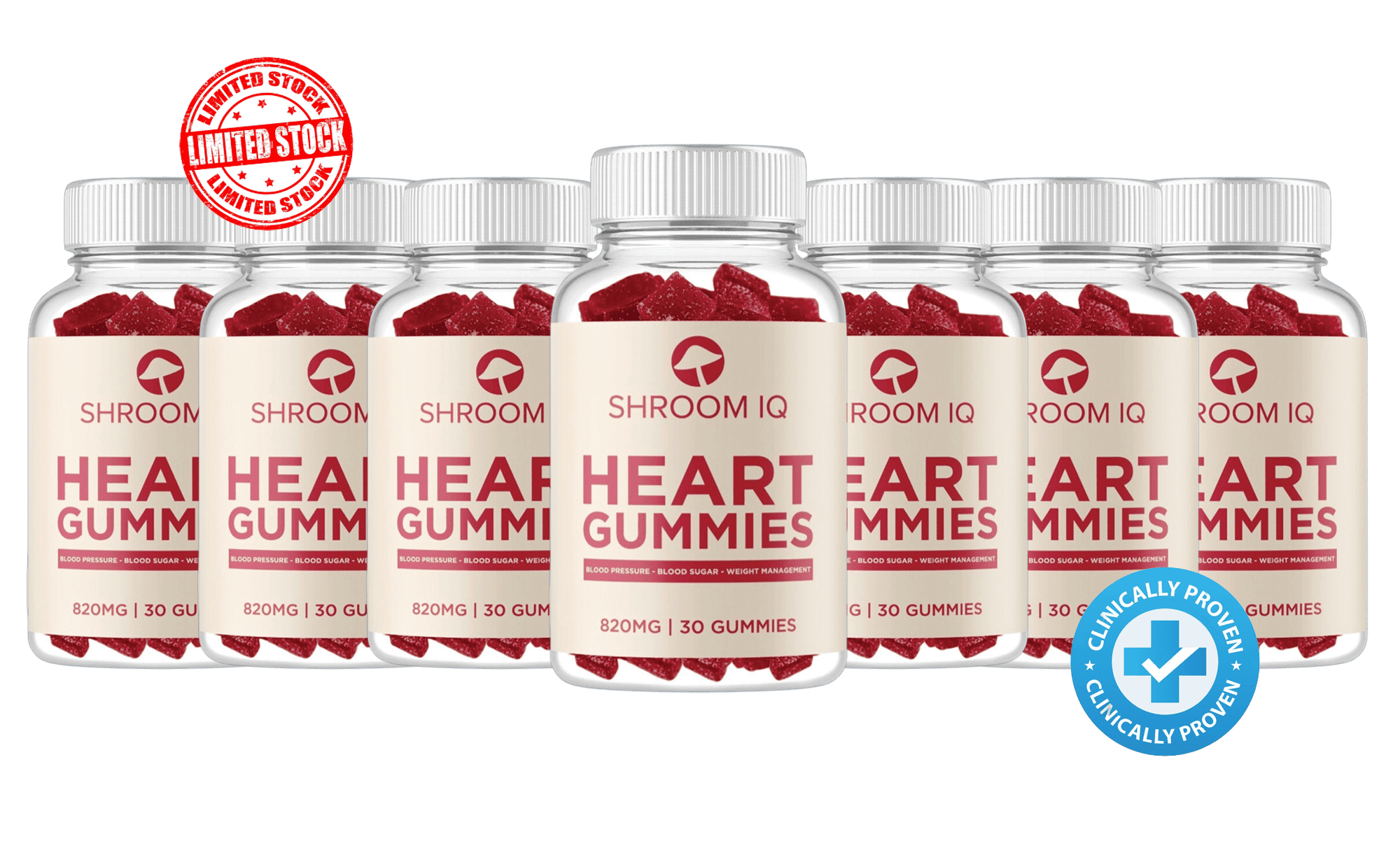 Heart Gummies 7 Bottle Bundle – SHROOM IQ